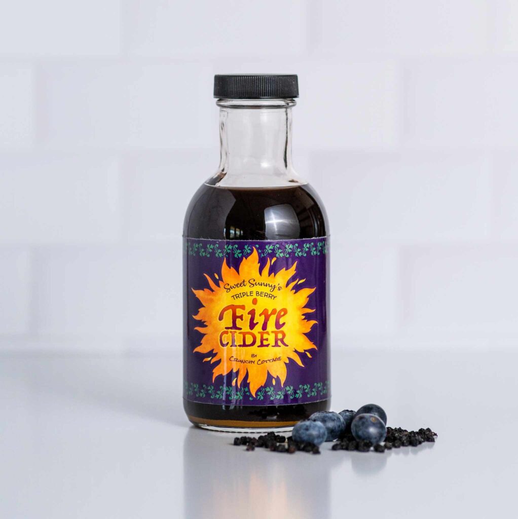 Triple Berry Fire Cider (18oz.) - Crunchy Cottage™ - Organic Wellness ...